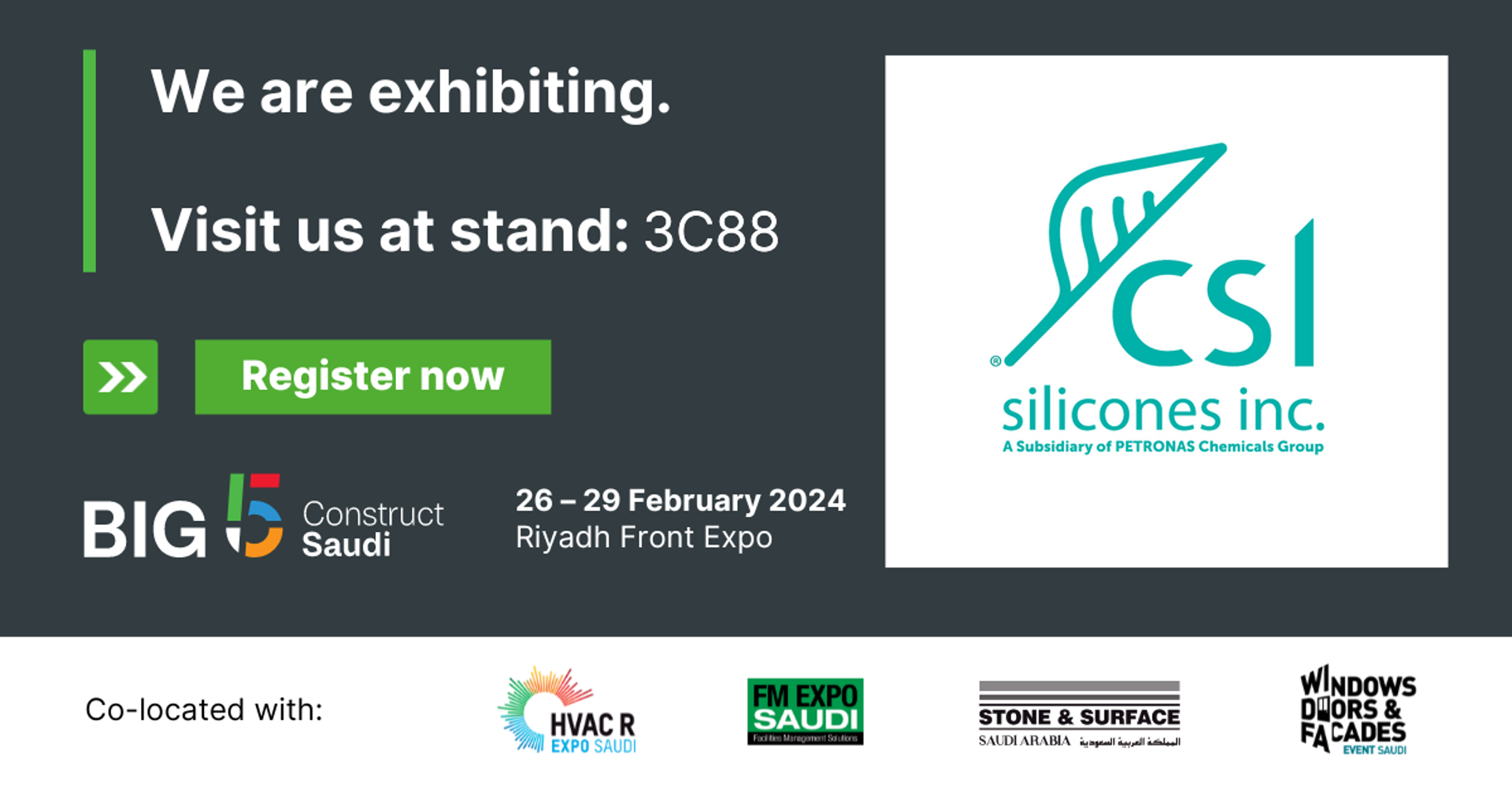 CSL Silicones Inc. | Introducing Great Benefits to the 2024 Big 5 Saudi ...